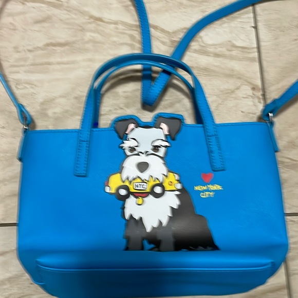 Marc Tetro | Bags | Marc Tetro Schnauzer Blue Mini Tote W Shoulder ...